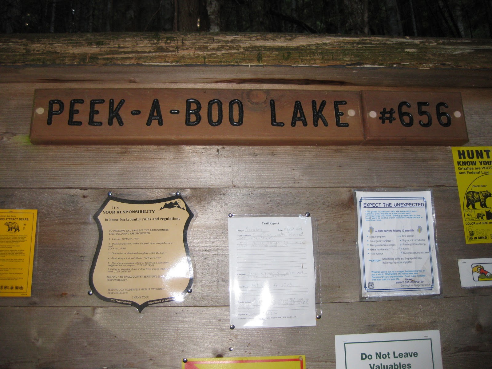 Adventures Abroad: Hiking - Peek A Boo Lake