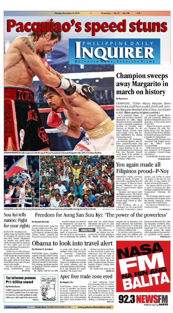 The Inquirer Front Page: November 2010