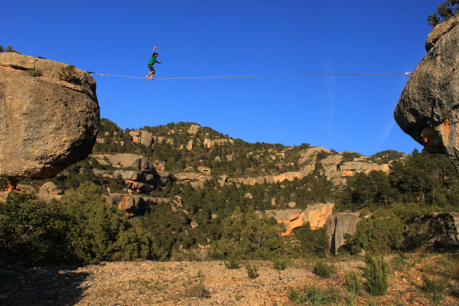 The highliner database: Spain - Margalef - ??? - L : 20m - H : 50m