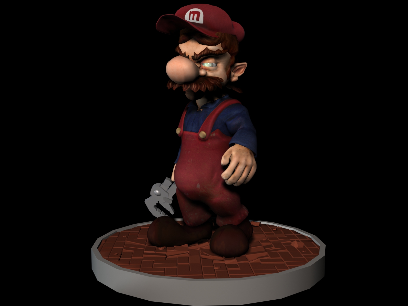The Art of Dennis Flath: Mad Mario Character Pose