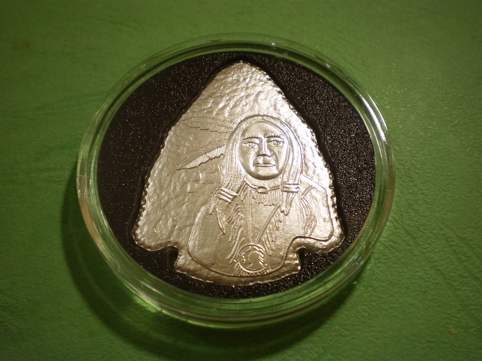 Ounces of Silver: Beautiful Indian Arrow tip Silver Bullion One Troy ...