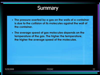 CHAPTER 4: HEAT: 4.4 Gas Laws - Summary