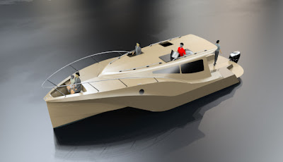 Trimaran motorboat / stabilized monohull | Page 3 | Boat Design Net