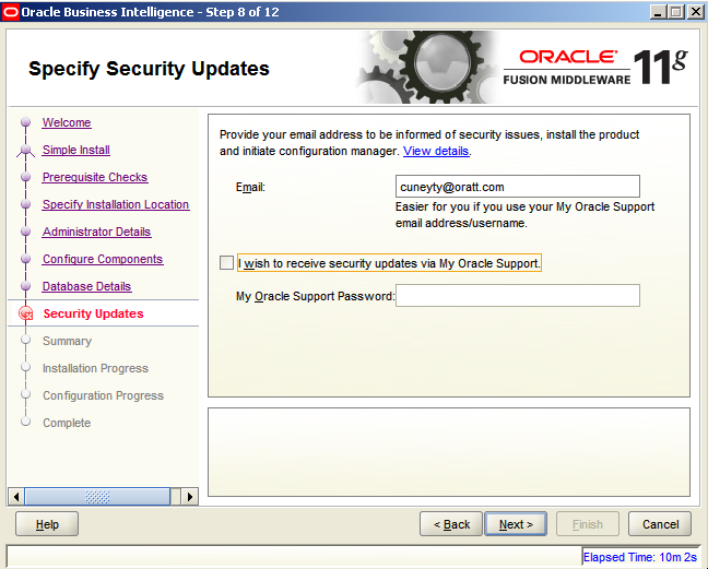 Cuneyt Yilmaz Oracle Blog Oracle Business Intelligence 11g Installation Steps 2