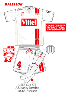 Football teams shirt and kits fan: ASNL Nancy 2006-2007 French Ligue 1