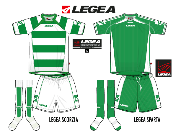 Football teams shirt and kits fan: Legea kits brands
