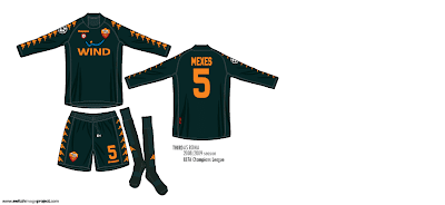 Football teams shirt and kits fan: AS Roma 2008-09 Away/Third kits