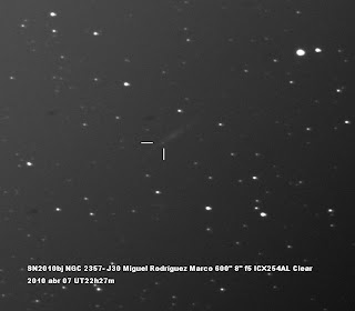 VariaStar: Una estrella explota en las entrañas de la galaxia NGC2357