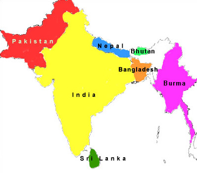 The South Asia: South Asia and Its Counties' Maps