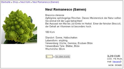 Aromagärtnerei Deaflora: kleine Layoutveränderung im Deaflora-Shop