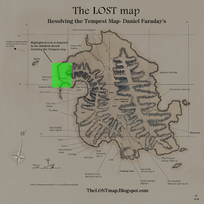 The LOST map- References: Resolving the Tempest Map - Daniel Faraday's map