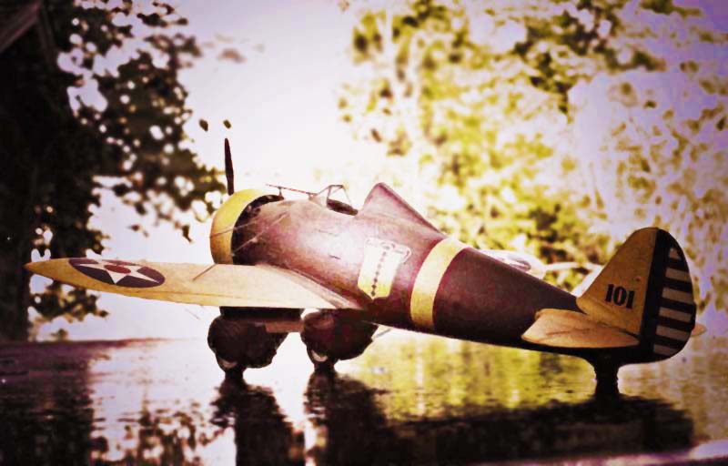 P-26A PEASHOOTER, 1/32 scale Hasagawa kit. | planetFigure | Miniatures