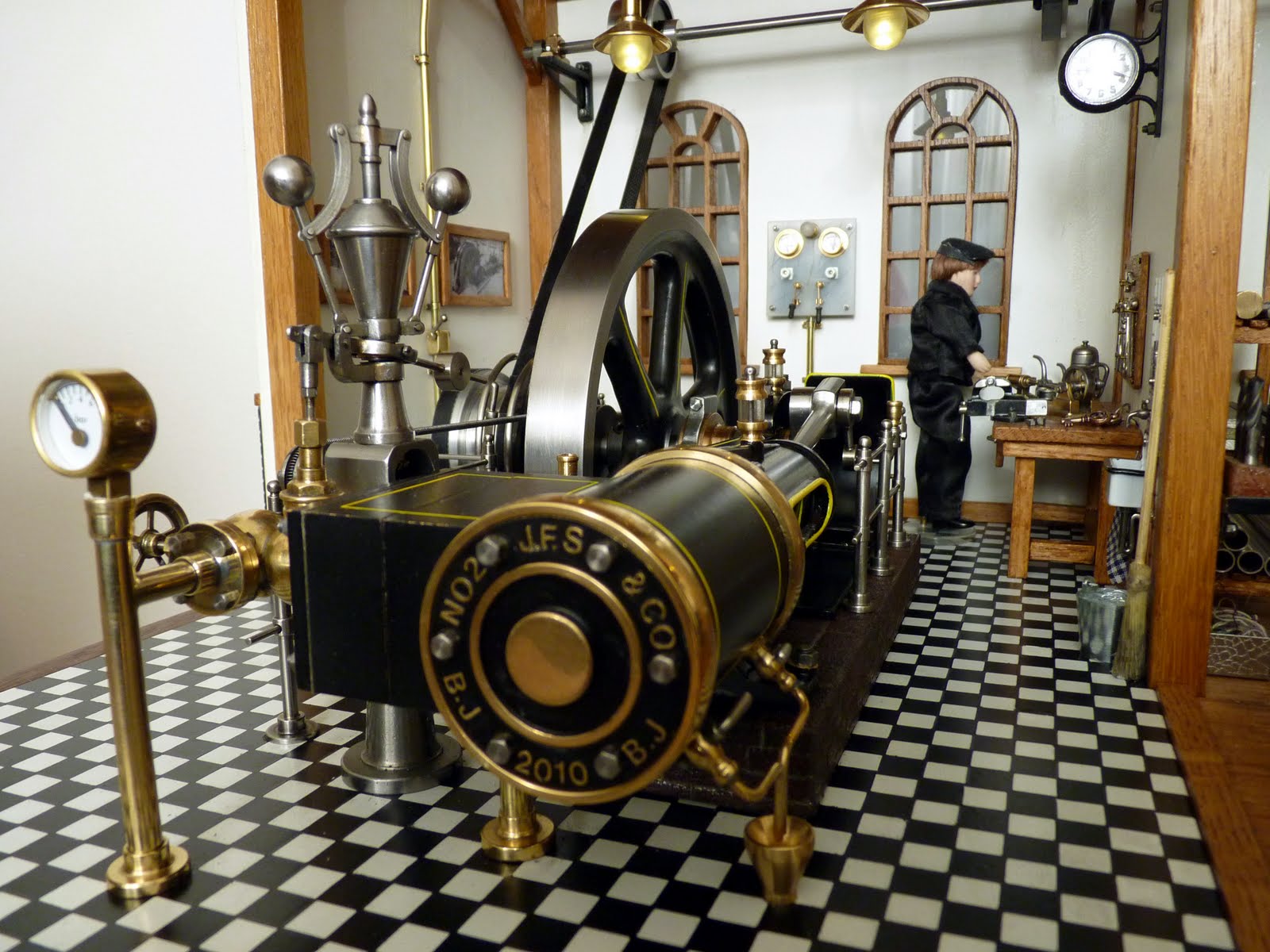 stoommachines: Stoomwerkplaats