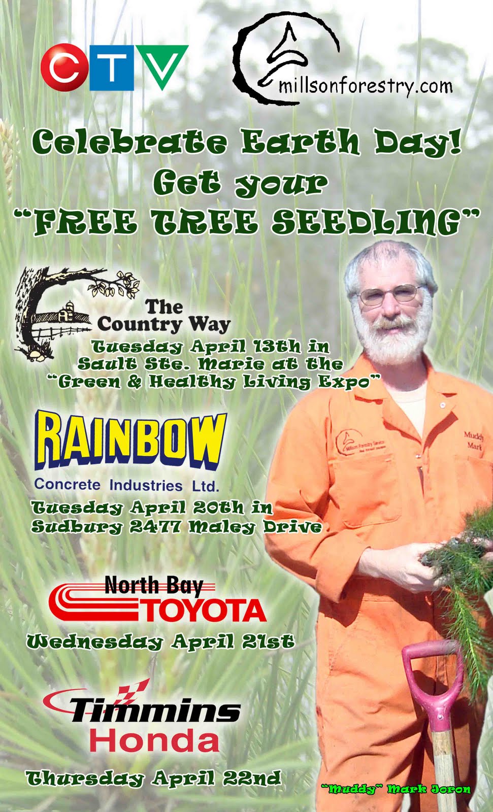 Oxygen Grows On Trees: Poster for Earth Day