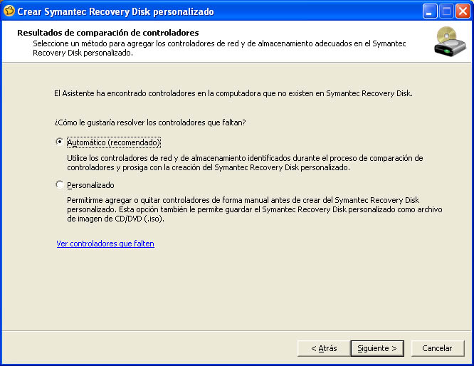 C4M1NOS Я3COЯR1DOS: Crear Disco de Recuperación (SRD - Symantec ...