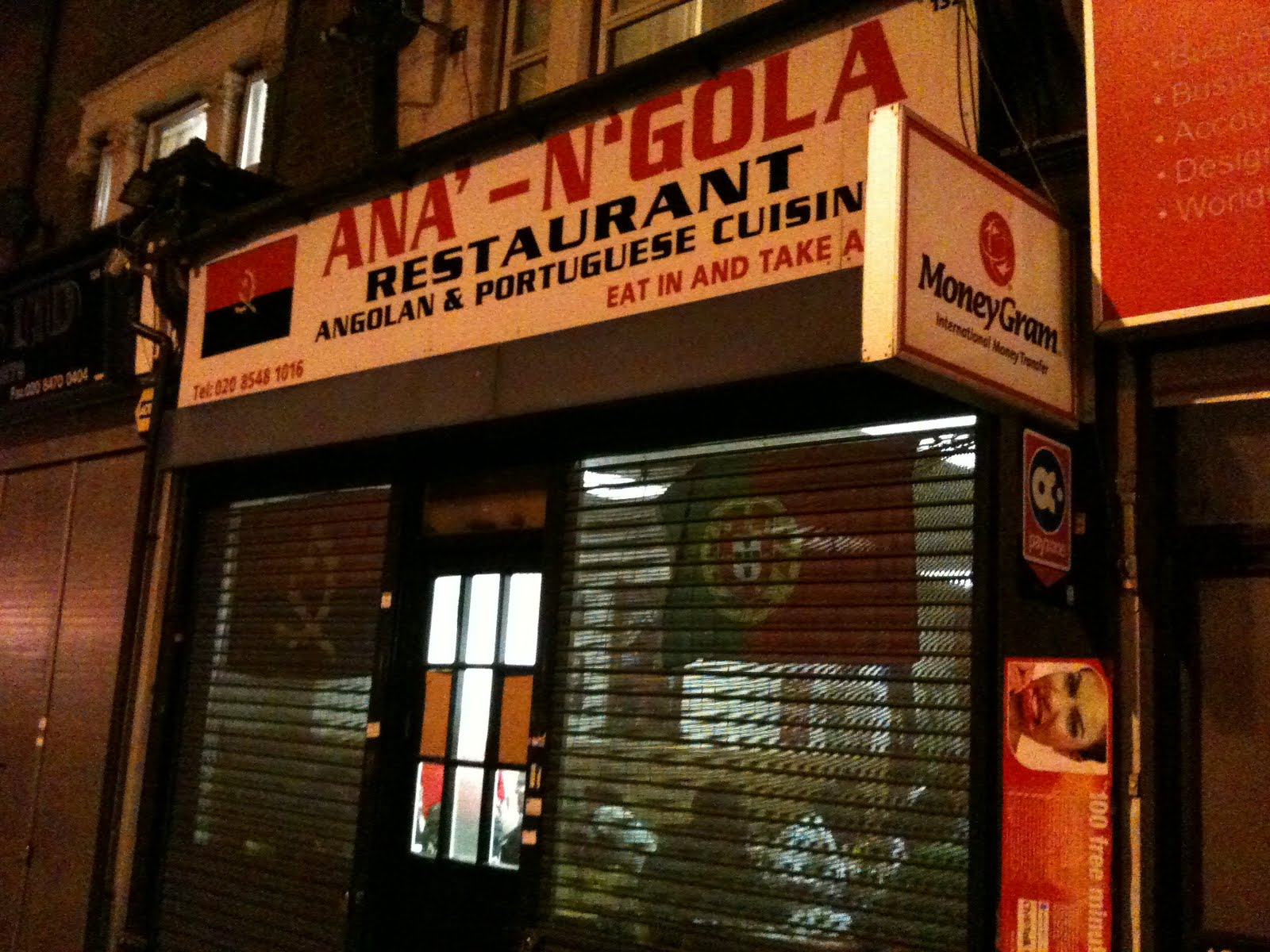 World of London Restaurants: Angola - Ana'-N'Gola