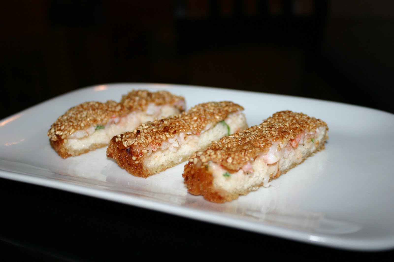 My Retro Kitchen: Sesame Shrimp Toasts