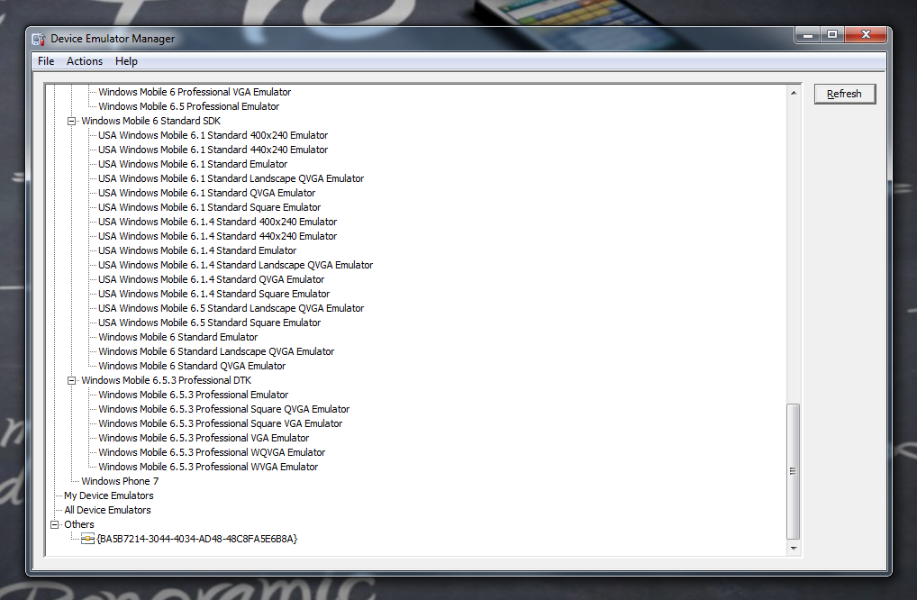 Adrian's Technology Blog: How to emulate the HTC HD Mini in Visual Studio