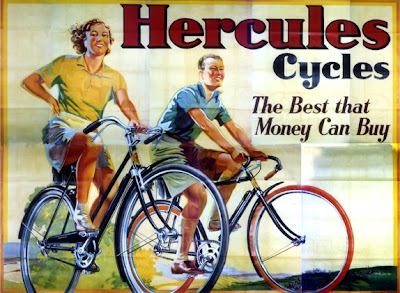 h1bpositive: Hercules vintage cycling billboard