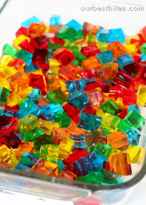 Glass Block Holiday Jello {Festive!} | Our Best Bites