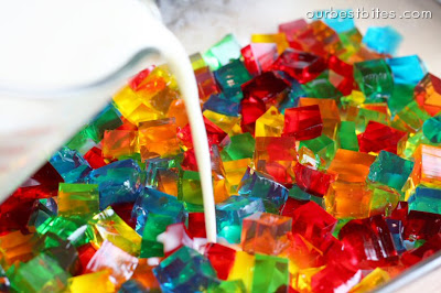 Glass Block Holiday Jello {Festive!} - Our Best Bites