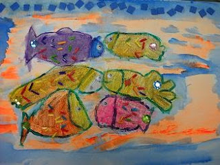 Right Brain Kids Art: Right Brain Kids Art - Overlapping drawing practise