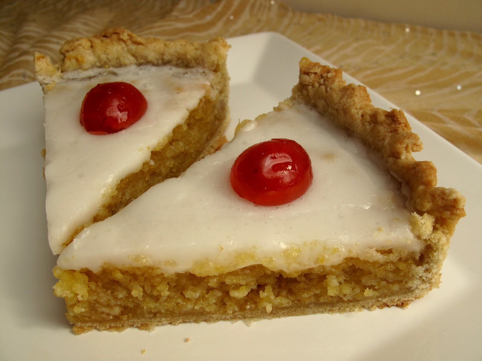 Cherry Bakewell Tart. Make one and eat it all! | Sweets cake, Cherry ...