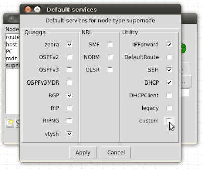 CORE Blog: node types and services