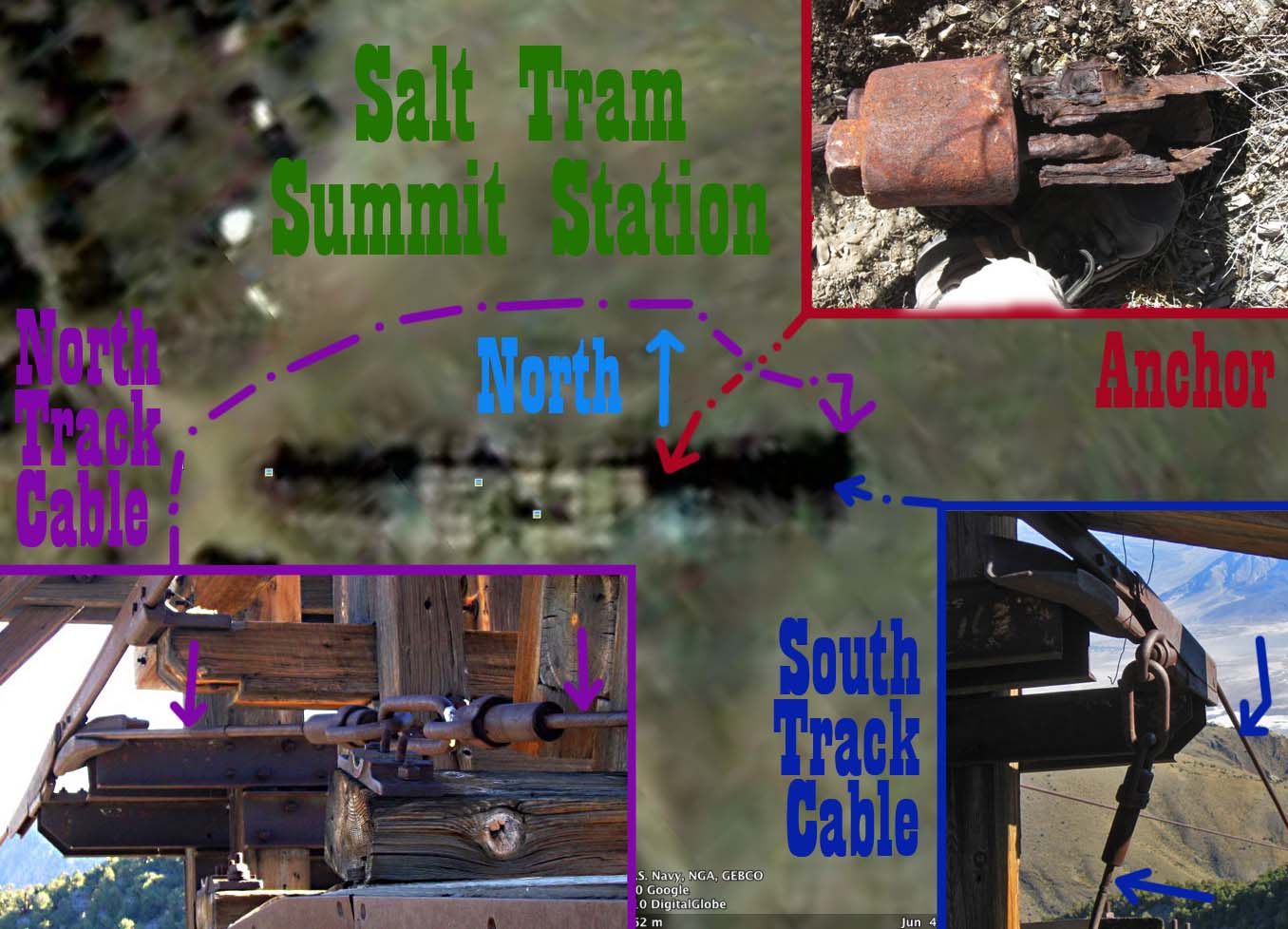 Saline Valley Salt Tram: Summit Tram Cable Ready to Snap!