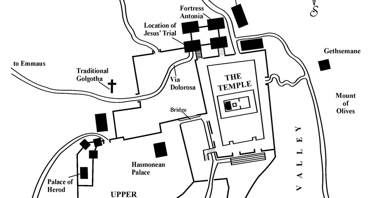 Randy's Blog: 24 HOURS-Week 1: Jerusalem Area Map and Upper Room