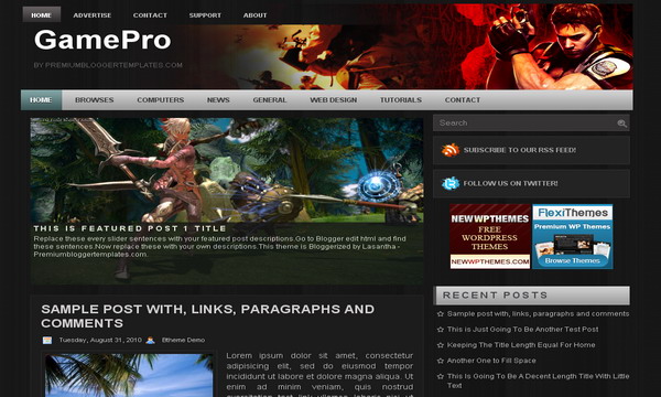 Free Premium Blogger Templates For Your Blog