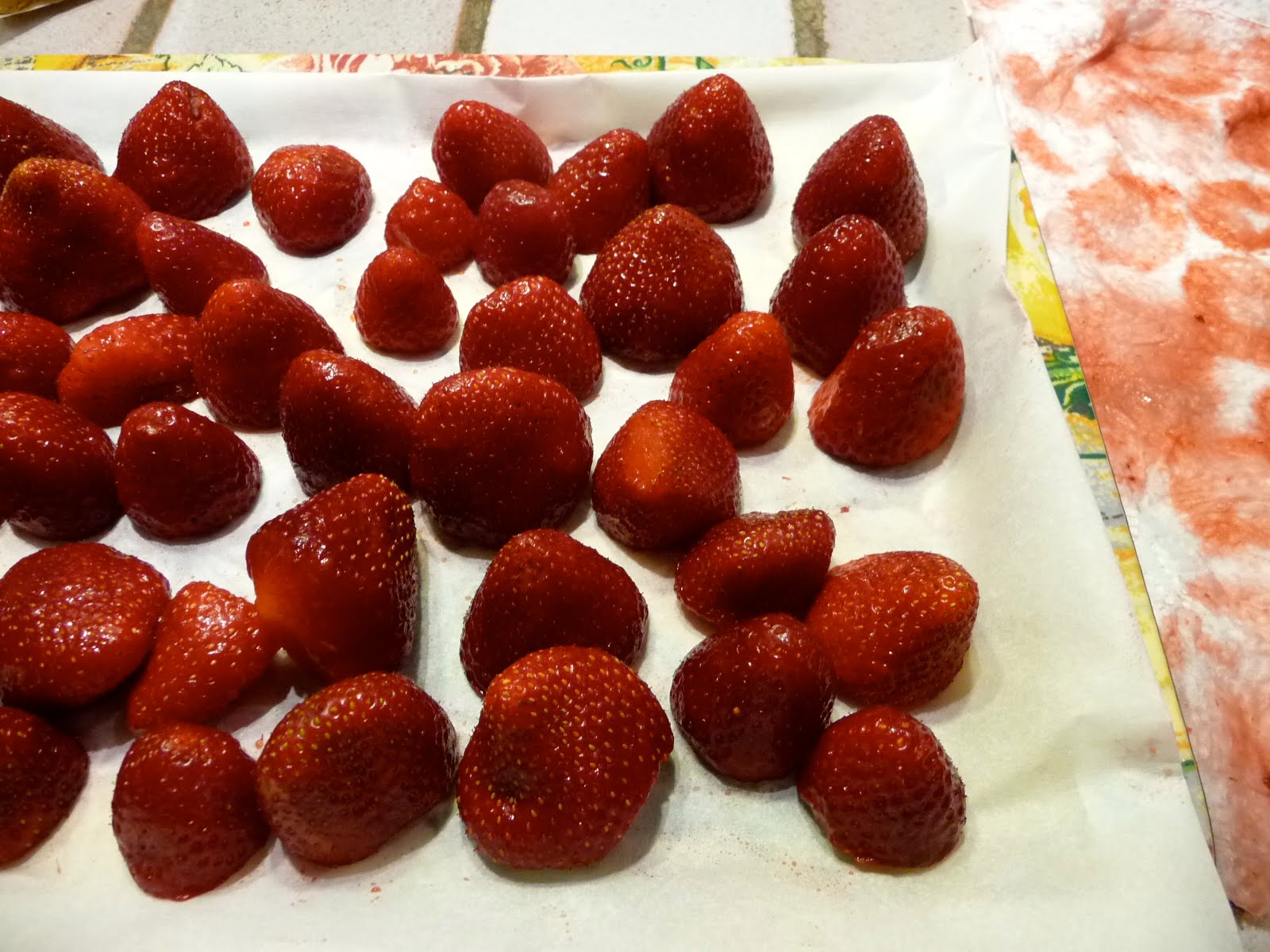 V CONGELER DES FRAISES