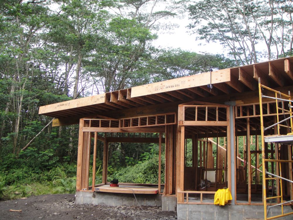 Hawaii House Build: Rim board placement..