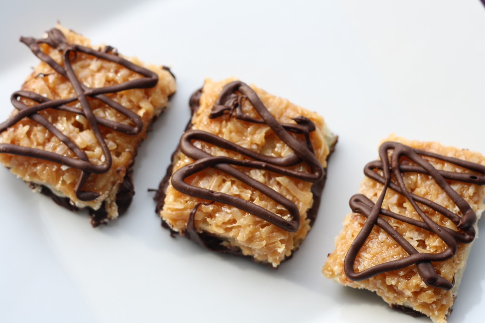 Homemade Samoa Bars