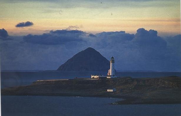 Lighthouses on Post Cards: Pladda Lighthouse, Isle of Arran, Scotland, U.K.