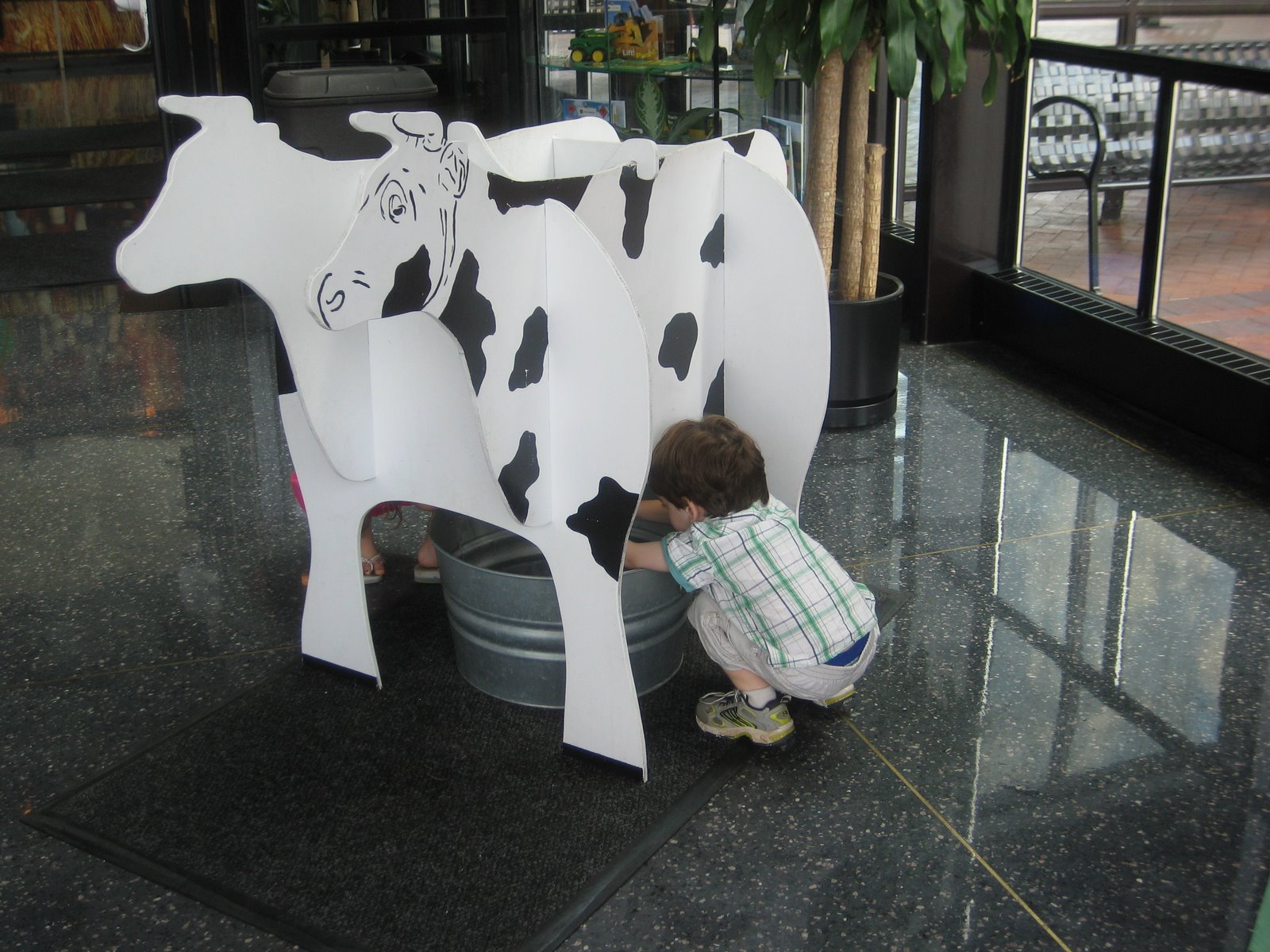 A Homeschool Story: Pretend Cow Milking