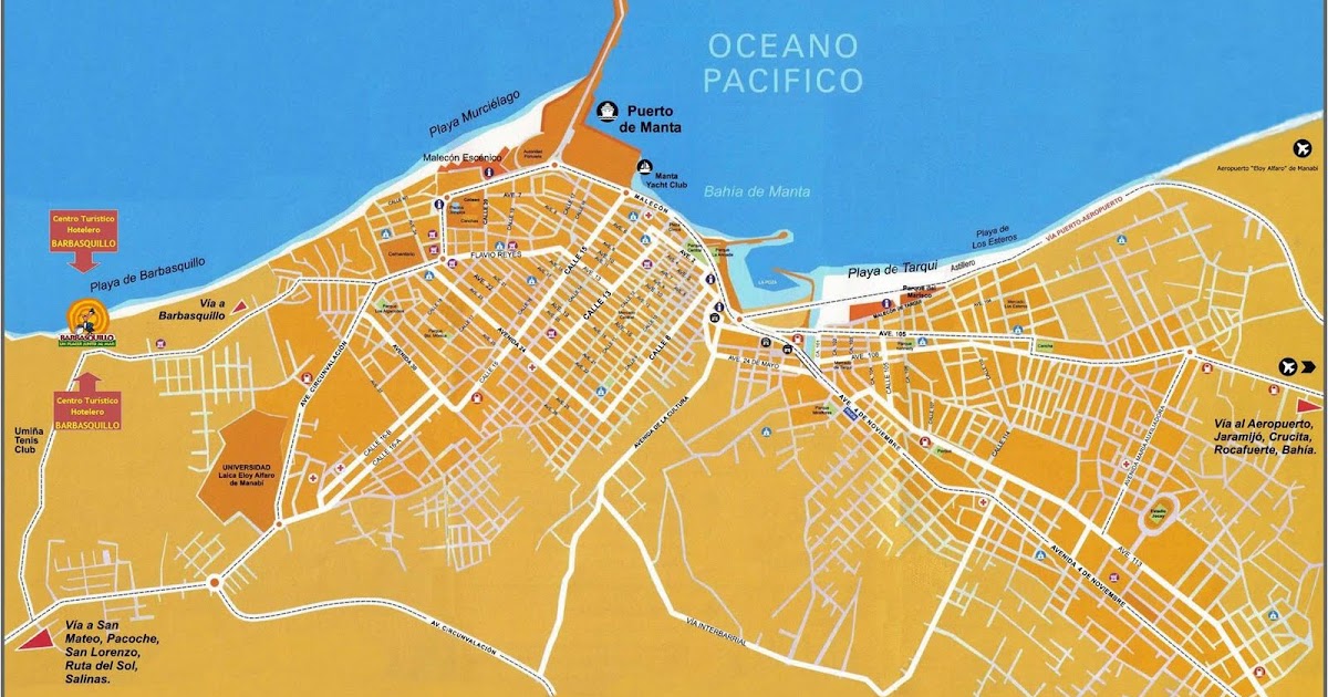 Ciudad de Manta: MAPA DE MANTA
