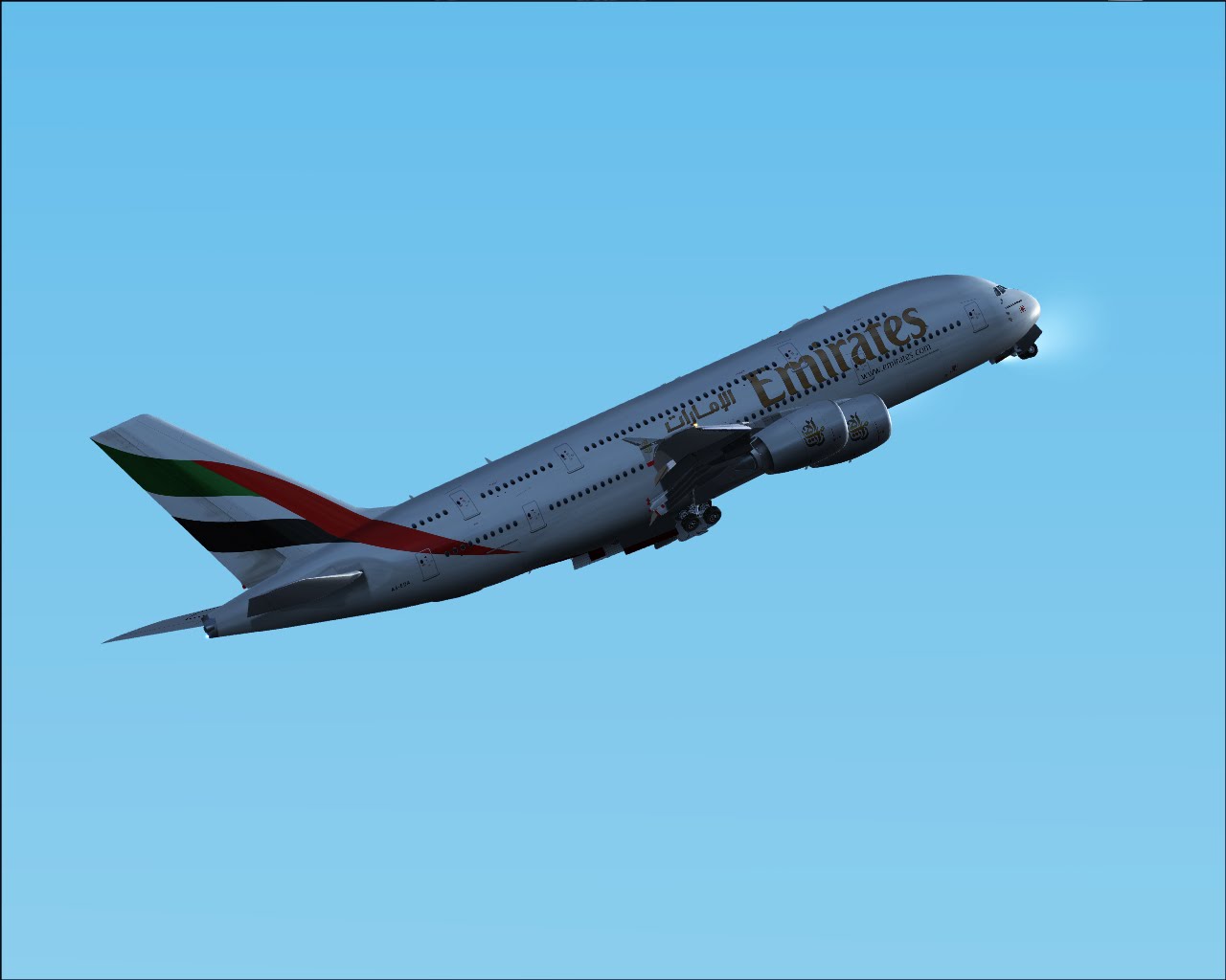 FRSimscreens: [FS9] Tribute to A380 Emirates