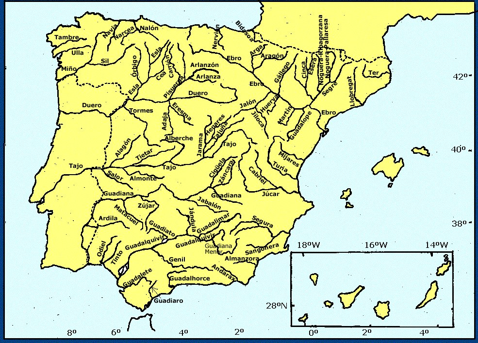 Geografía e Historia: Las aguas y la red hidrográfica española