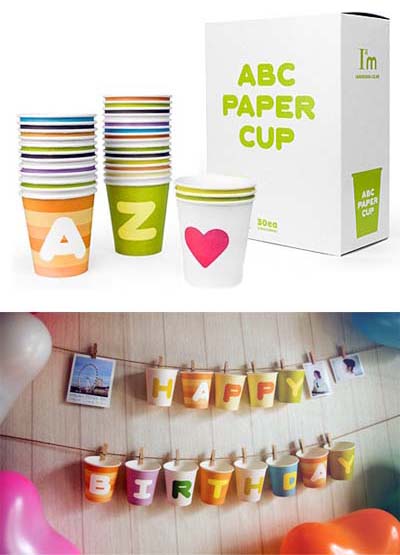 The Fab Miss B: Alphabet Party Cups