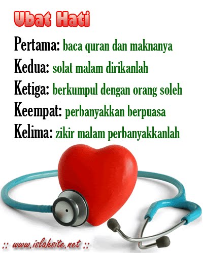 Senang-senang singgahlah.....: Ubat Hati