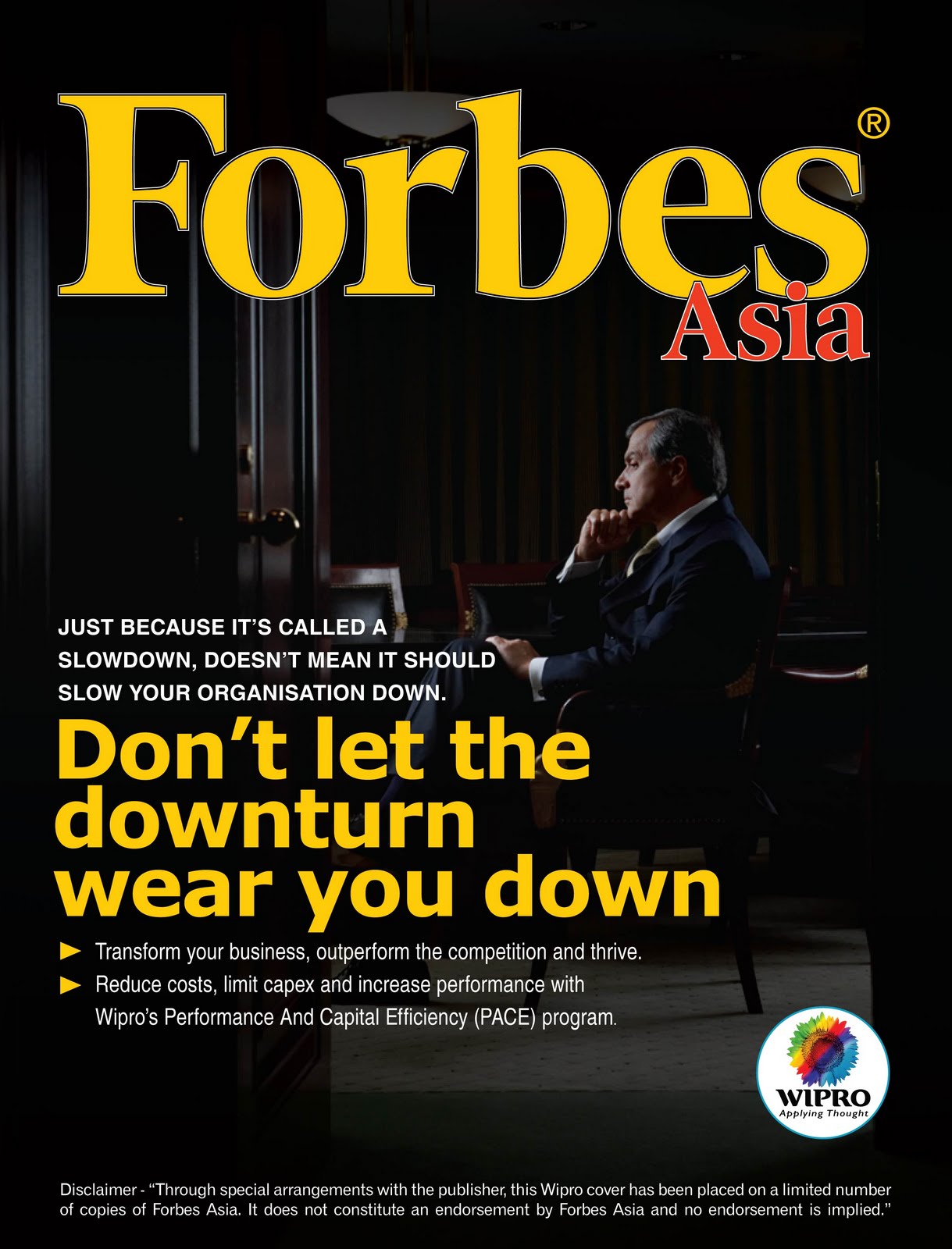 my book, my soul.: Wipro - Forbes Asia jacket cover and ad