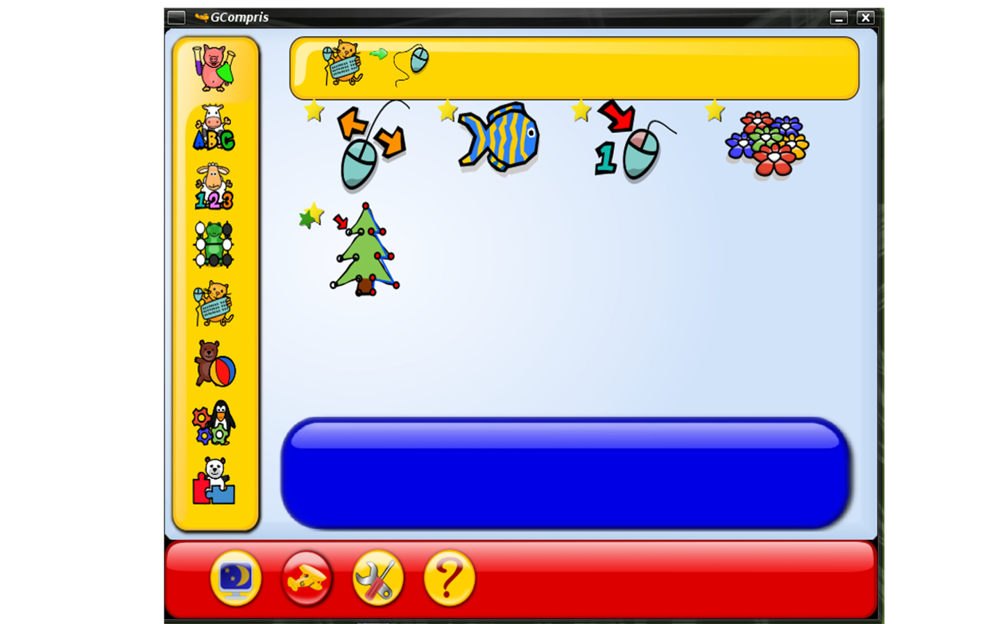 Software Libre: Software Educativo Gcompris entre otros.