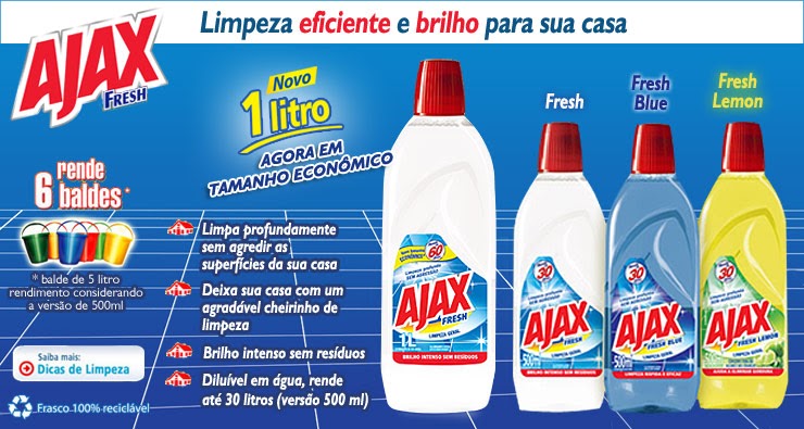 Eu Experimento: Ajax Limpeza Pesada Fresh Lemon - Colgate