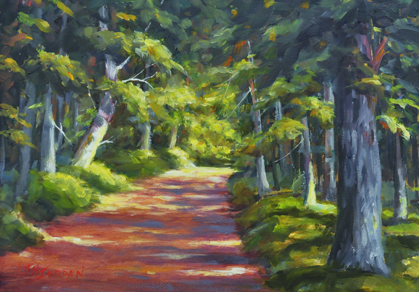 Judith Jordan Art: Country Road