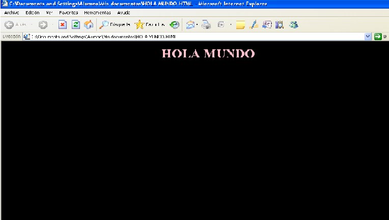 MANUAL DE PROGRAMACION DE HTML: (BODY BGCOLOR)