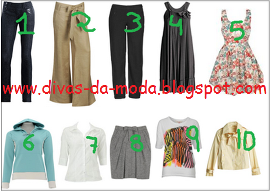 Divas da Moda: As 10 peças básicas de um guarda-roupa