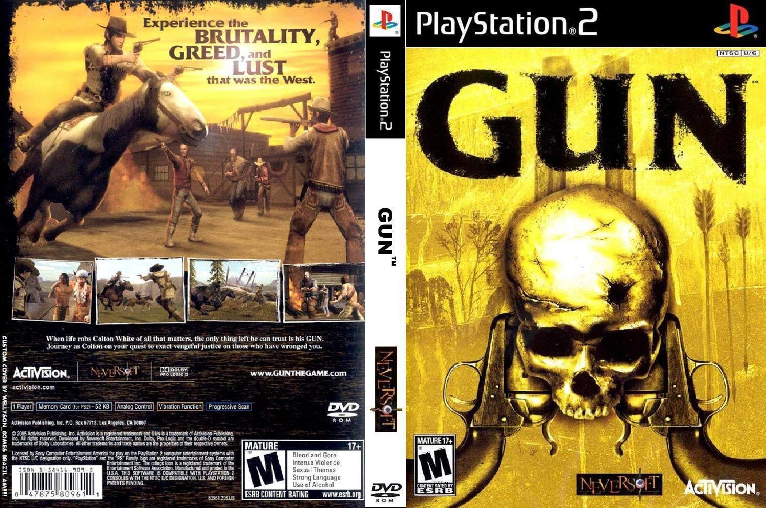 CAPAS PARA PLAYSTATION 2: Gun