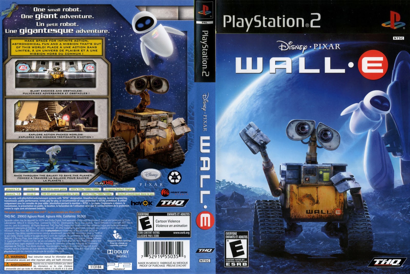 CAPAS PARA PLAYSTATION 2: Wall.E