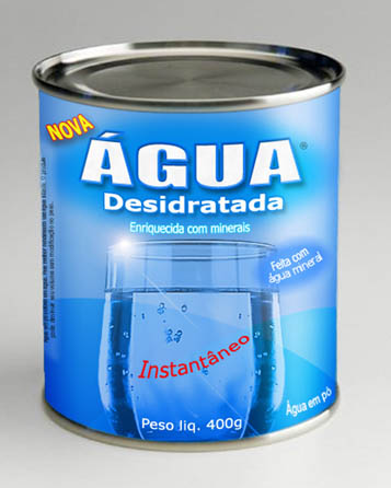 Blog SOS Rios do Brasil: VEM AÍ A ÁGUA SECA EM PÓ